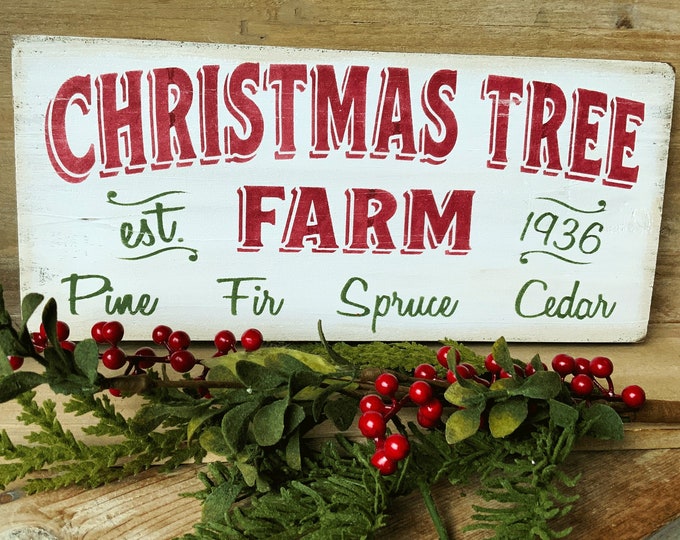 Christmas Tree Farm Sign Christmas Tree Farm Signs - Etsy