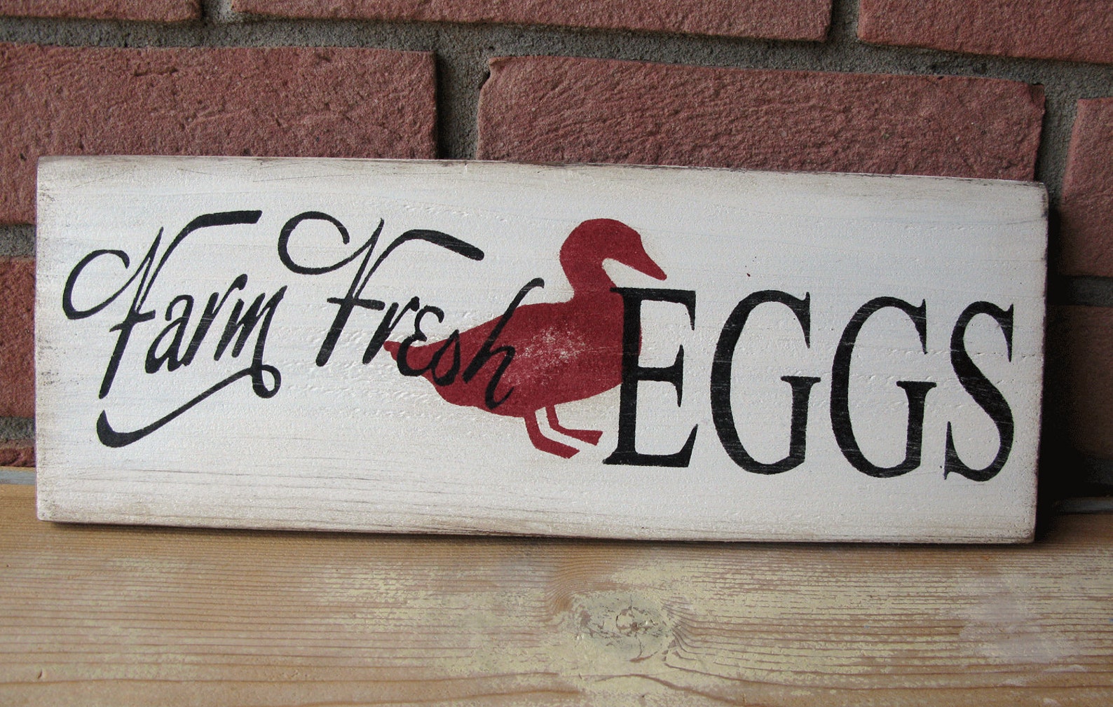 Duck Farm Fresh Eggs Custom Sign 15 inches x 5.25 inches | Etsy