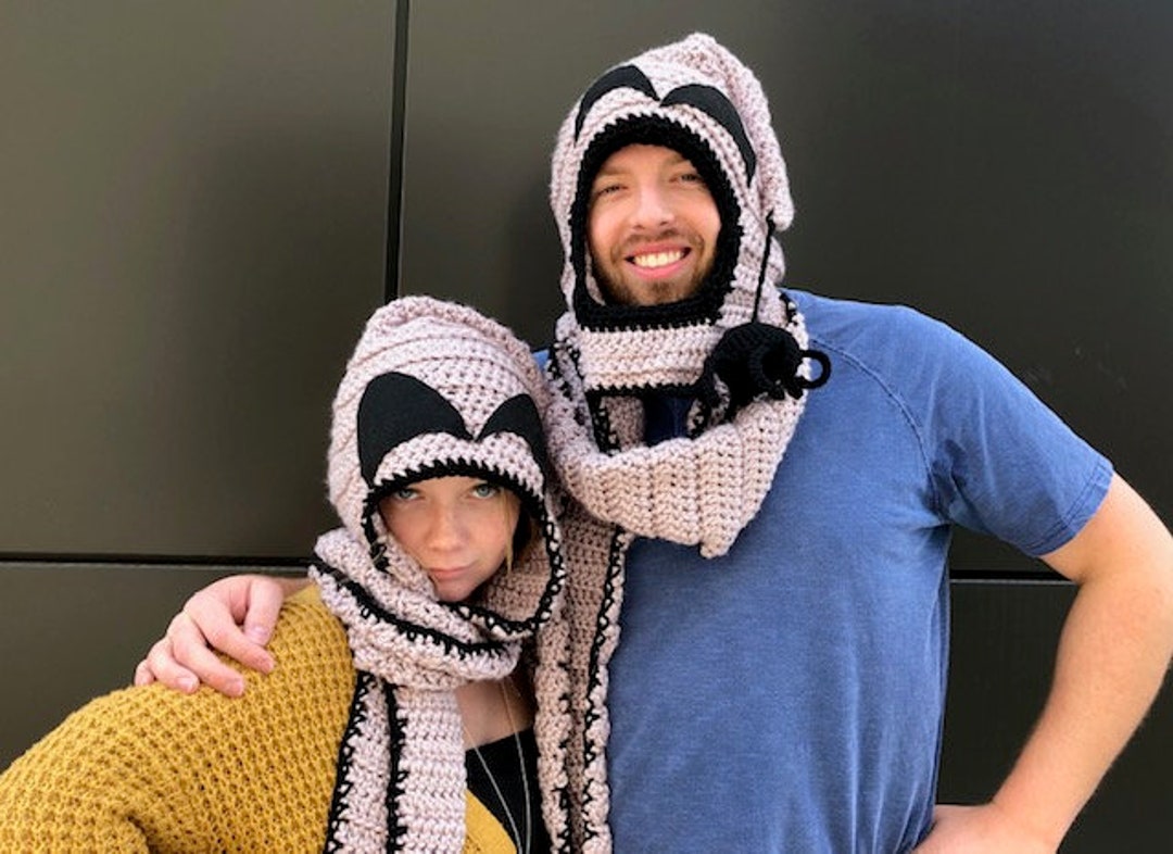 INSTANT DIGITAL DOWNLOAD, Crochet Pattern, Hooded Scarf, Oogie Boogie ...