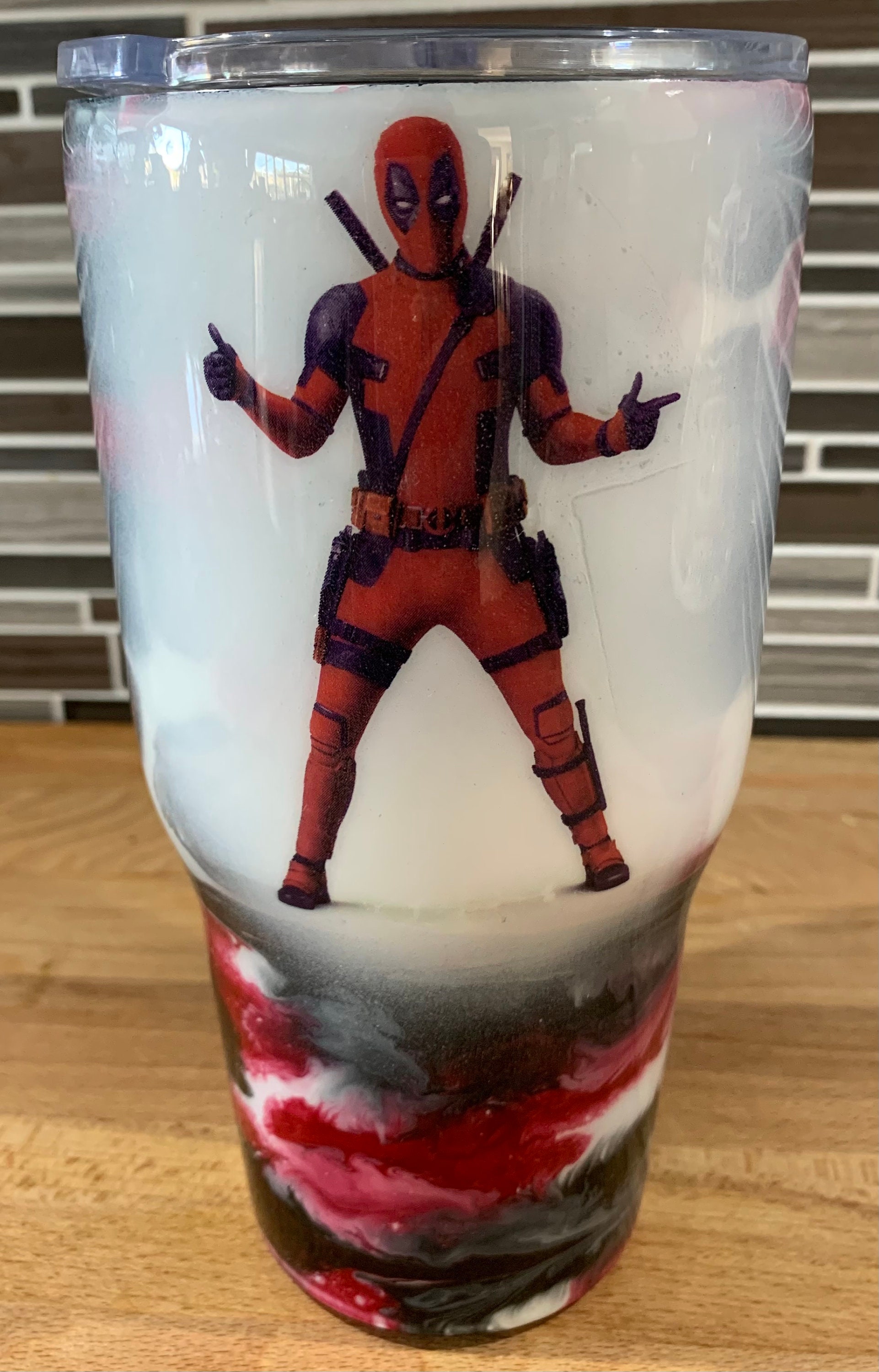 30oz Deadpool Custom Tumbler - Etsy