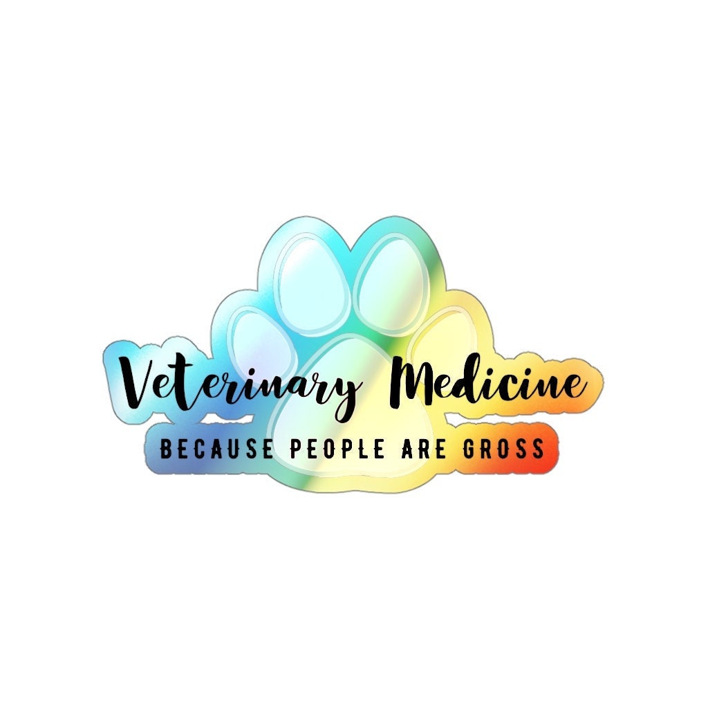 Veterinary Medicine Holographic Die-cut Stickers, Veterinary Stickers ...