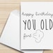 Happy Birthday You Old Fart PRINTABLE Greeting Card, 5x7, Cardstock ...