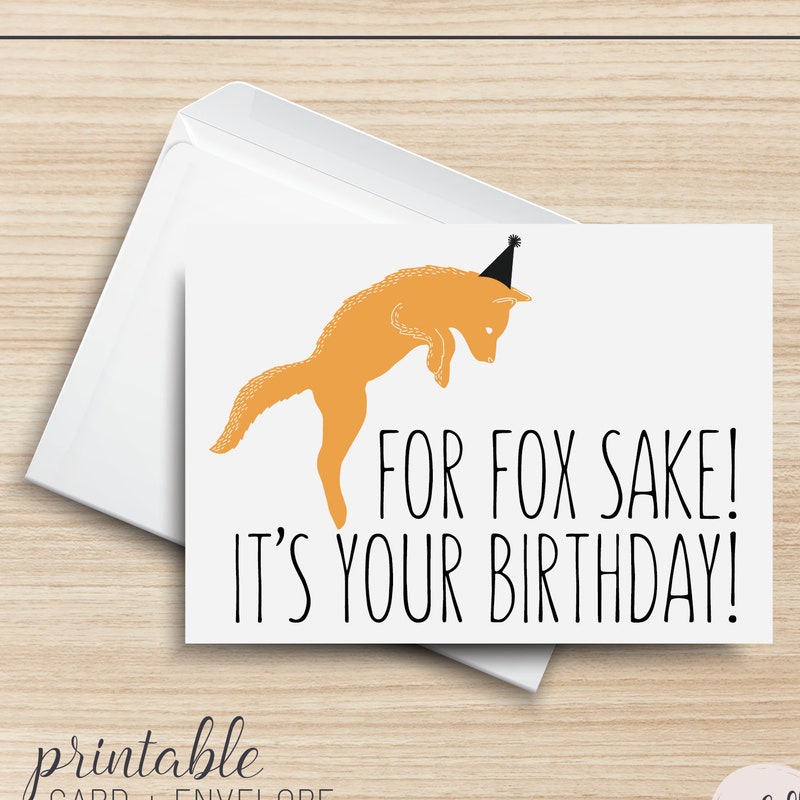Printable Fox - Etsy