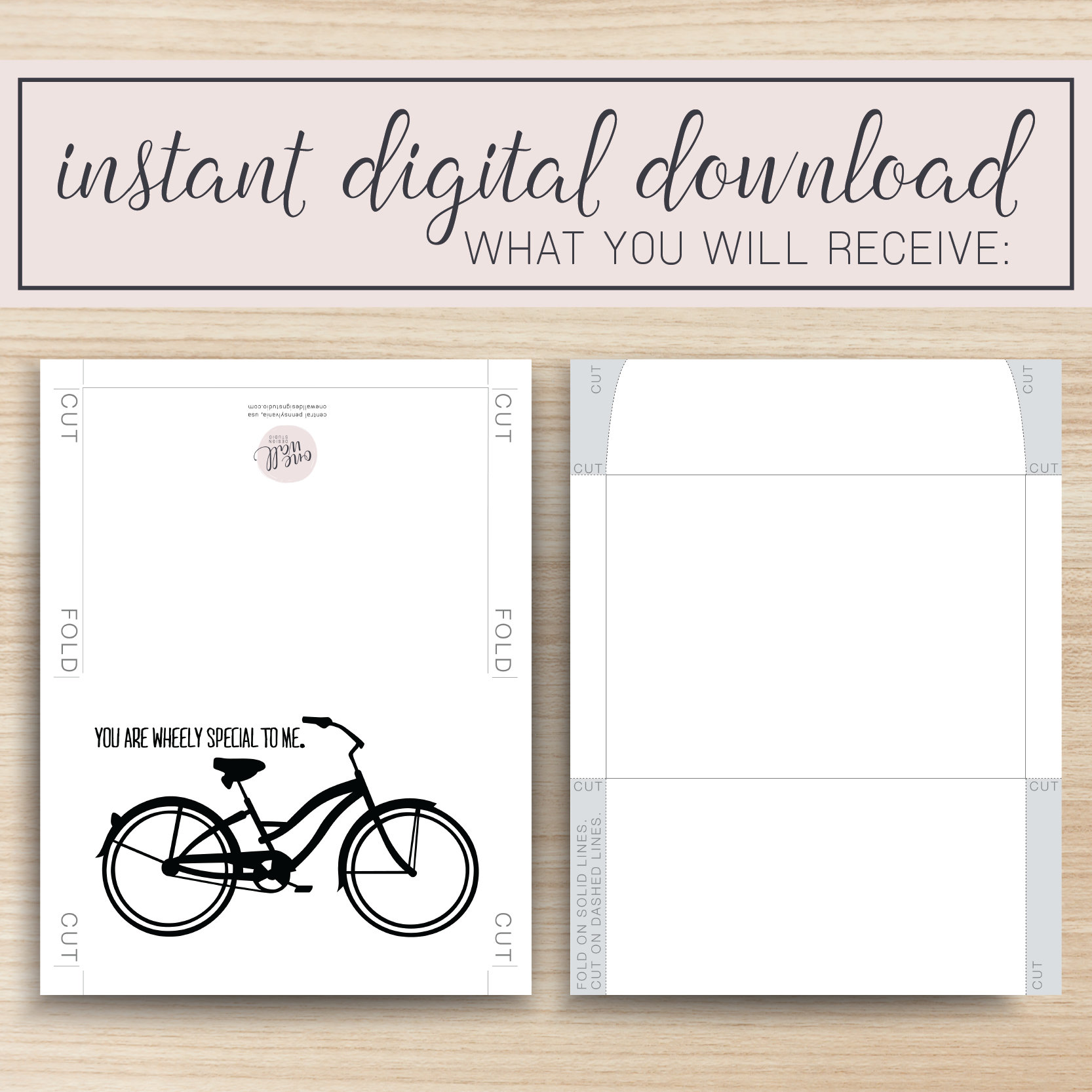 You Are Wheely Special to Me PRINTABLE Greeting Card, 5x7, Digital Art ...