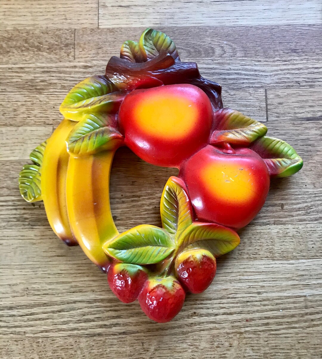 Chalkware Fruit Wall Hanging Vintage 1960s Home Decor - Etsy