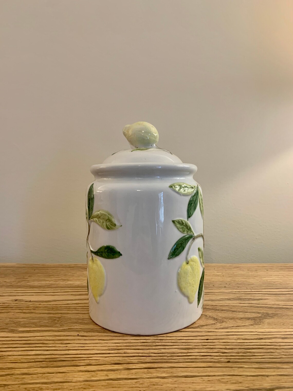 Vintage Italian Hand Painted Lemon Tree Ceramic Lidded Pottery - Etsy