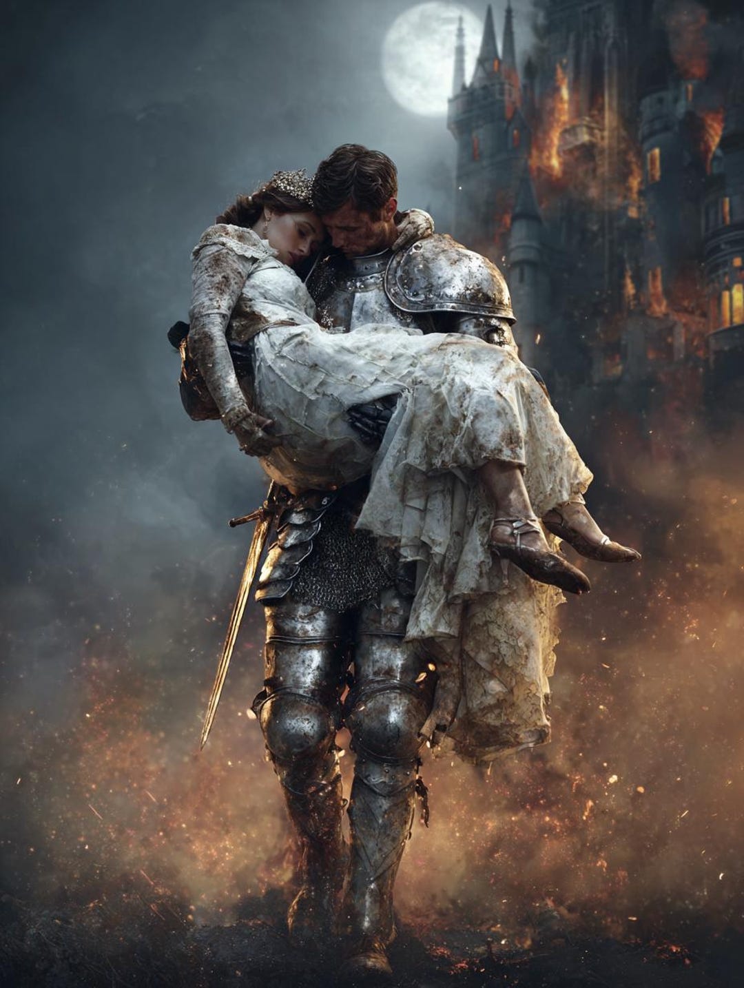 Tarnished Knight & Flame Queen – 16 Epic Fantasy Wall Art Images | High ...
