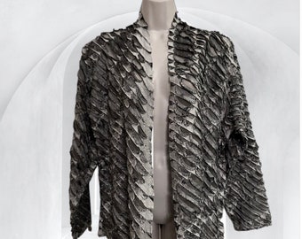 Grey Silk Jacket - Etsy