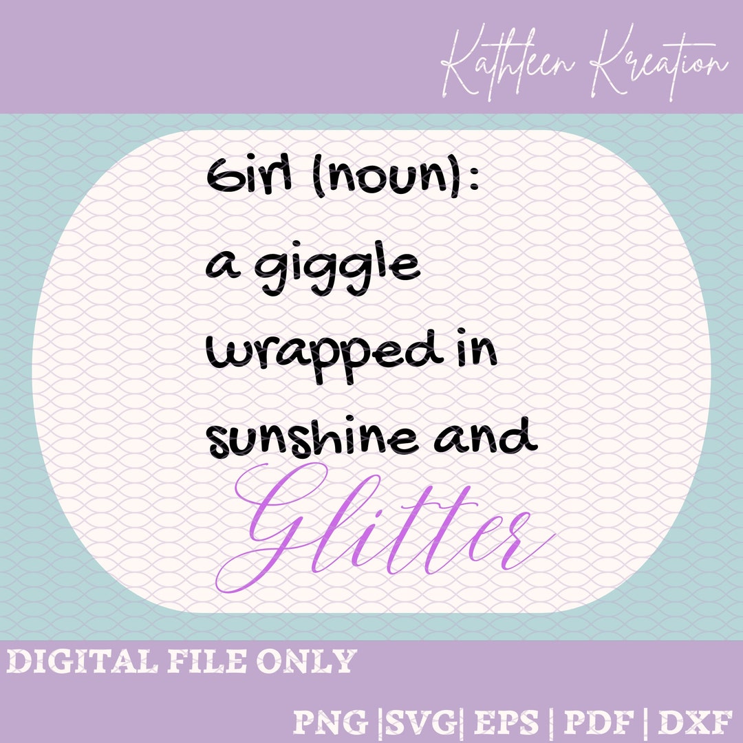 Girl (noun) SVG, Baby Girl, Gender Reveal, Cut File - Etsy