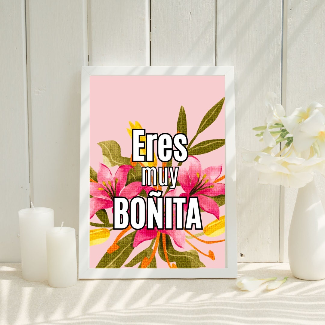 Latina Affirmation Spanish Wall Art Hispanic Home Decor Latina Owned ...