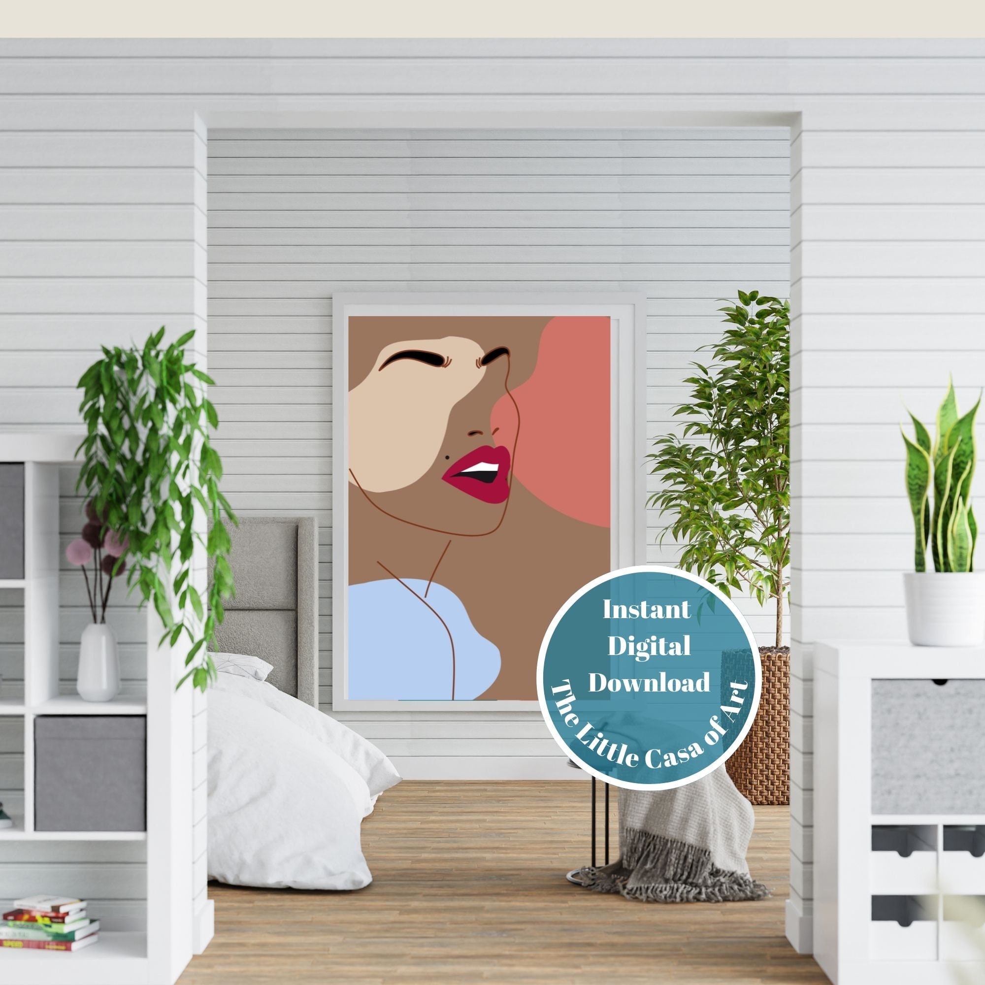 Latina Art Printable: Empowering Afro-latina Brown Girl Poster for ...