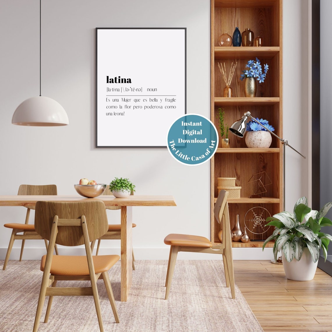 Latina Definition Printable Wall Decor Latino Wall Art - Etsy