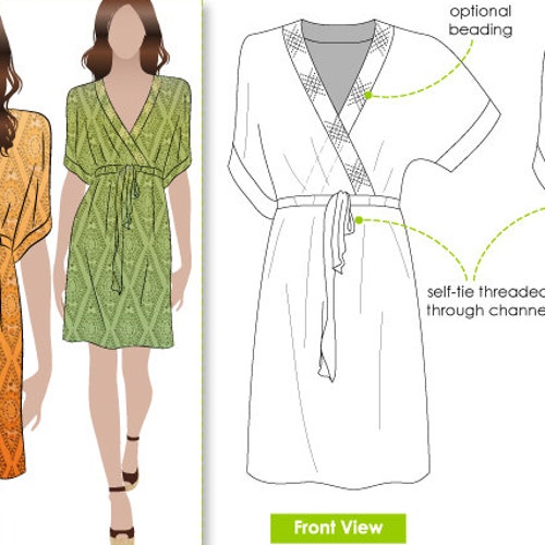 Jade Dress Sizes 4 6 8 PDF Sewing Pattern for Printing - Etsy