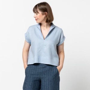 Style Arc | Sizes 10 - 22 | Teddy Designer Top Pattern | PDF Sewing ...