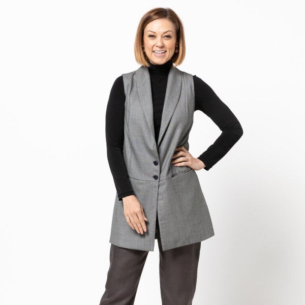 Womens Vest Pattern - Etsy