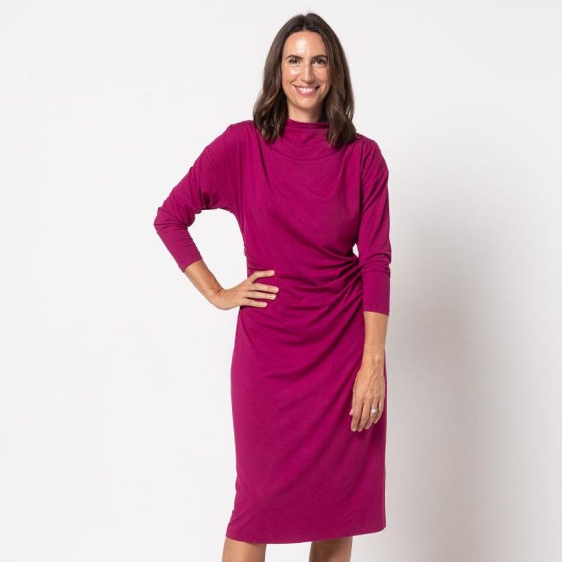 Funnel Neck Dress - Etsy