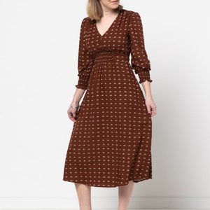 Style Arc | Sizes 18 - 30 | Philomena Woven Dress Pattern | PDF Pattern ...