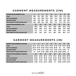 Style Arc | Sizes 10 - 22 | Byron Woven Top Pattern | PDF Pattern for ...