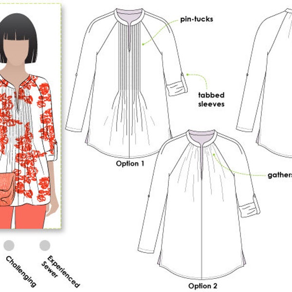 Pintuck Blouse - Etsy