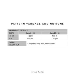 Style Arc | Sizes 4 - 16 | Rhea Knit Top Pattern | PDF Sewing Pattern ...