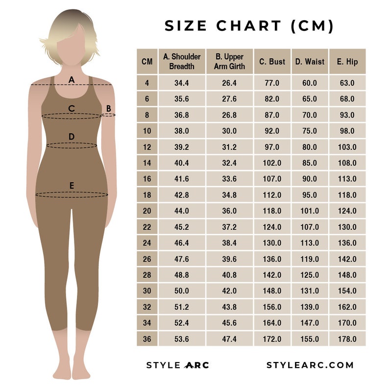Style Arc Sizes 10 22 Geri Dress Pattern PDF Pattern - Etsy