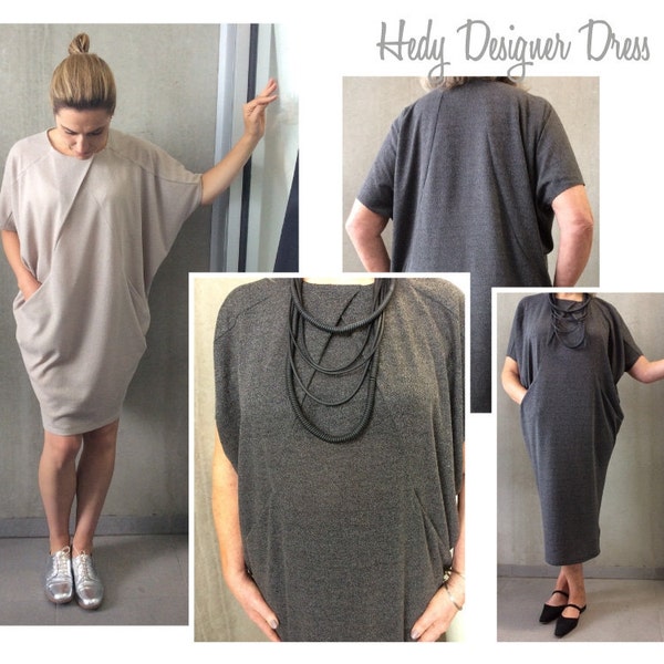 Cocoon Dress Pattern - Etsy