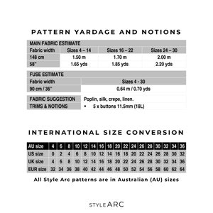 Style Arc | Sizes 10 - 22 | Archie Woven Shirt Sewing Pattern | PDF ...