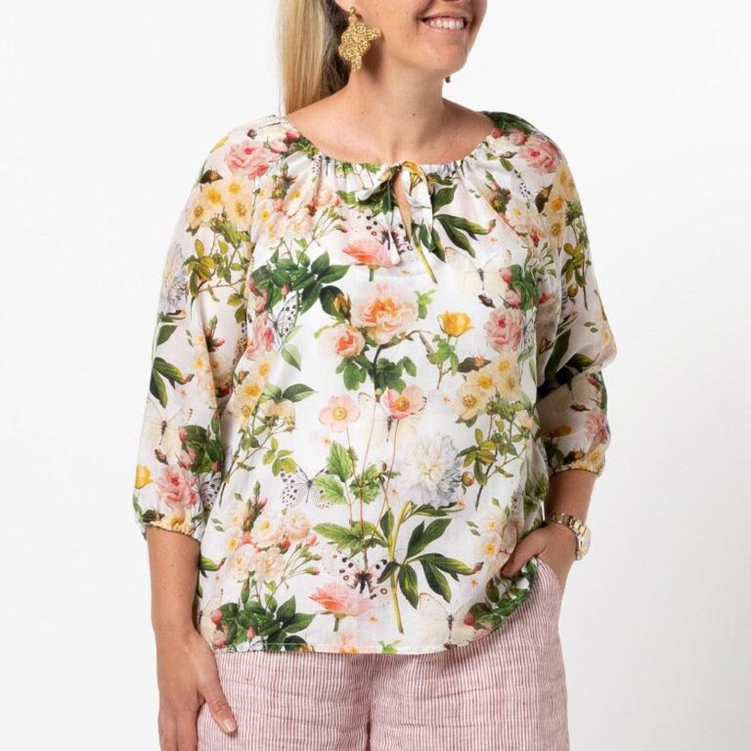 Style Arc | Sizes 18 - 30 | Anita Peasant Blouse Pattern | PDF Pattern ...