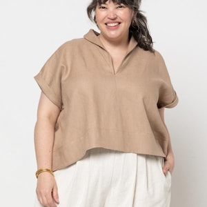 Style Arc | Sizes 10 - 22 | Teddy Designer Top Pattern | PDF Sewing ...