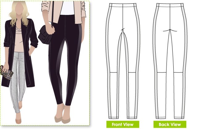 April Pant // Sizes 22 24 & 26 // Pull-on Pant Sewing Pattern - Etsy