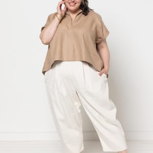 Style Arc | Sizes 10 - 22 | Teddy Designer Top Pattern | PDF Sewing ...