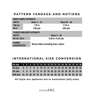 Style Arc | Sizes 10 - 22 | Mary Shift Dress | PDF Pattern for Printing ...