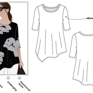 Kim Swing Top Sizes 10 12 14 PDF Sewing Pattern for - Etsy
