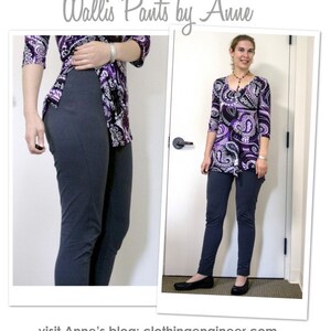 Wallis Pant Sizes 10 12 14 Women's Sewing Pattern - Etsy