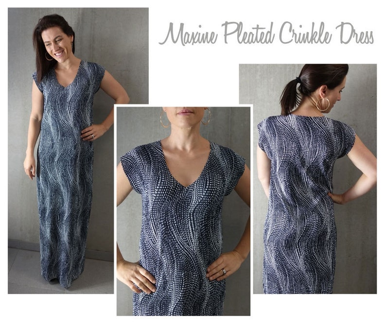 Maxine Maxi Dress Sizes 22 24 26 PDF Sewing Pattern for | Etsy