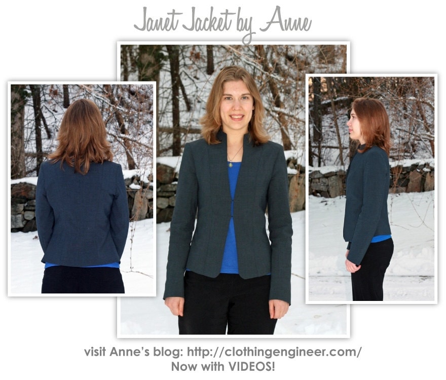 Janet Jacket Sizes 4 6 & 8 Women's Lined Jacket PDF | Etsy