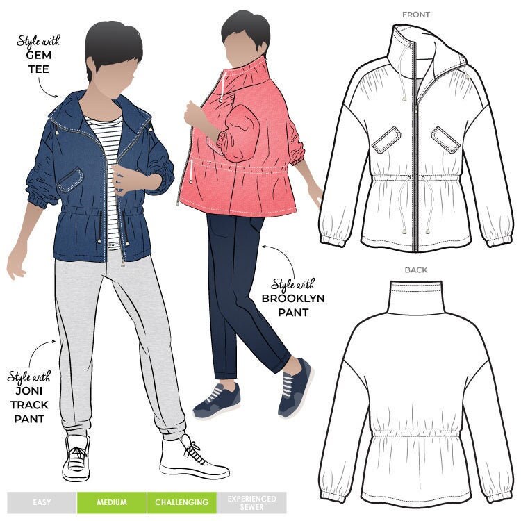Austin Jacket 4 6 8 PDF Pattern for Printing at Home by - Etsy