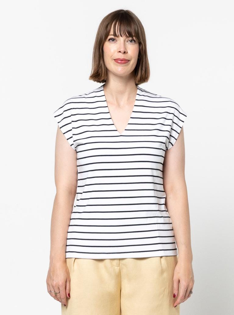 Style Arc | Sizes 4 - 16 | Como Knit Top | PDF Pattern for Printing at ...