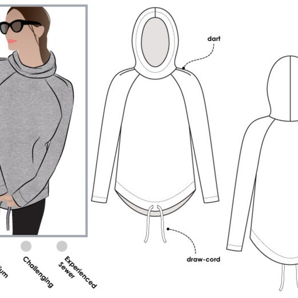 Mens Hoodie Sewing Pattern - Etsy