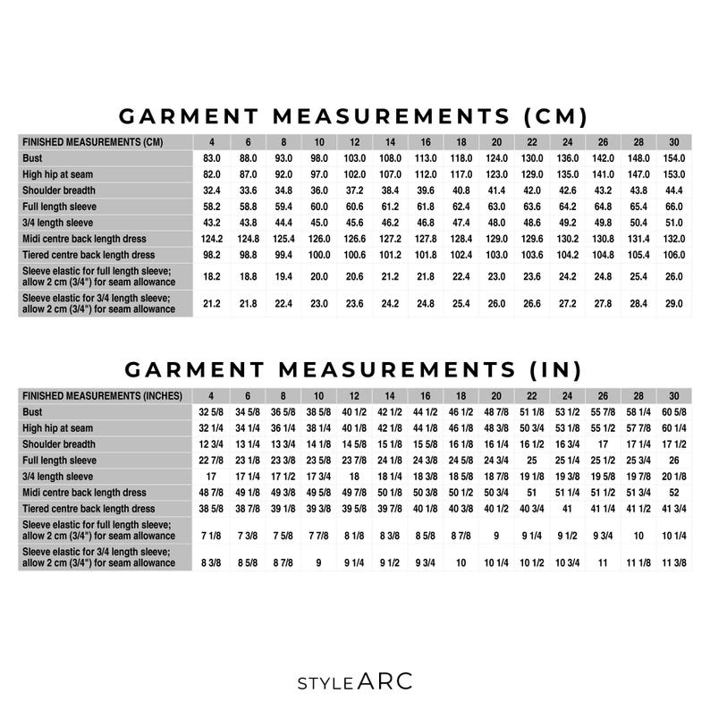 Style Arc | Sizes 10 - 22 | Emerson Woven Dress | PDF Pattern for ...