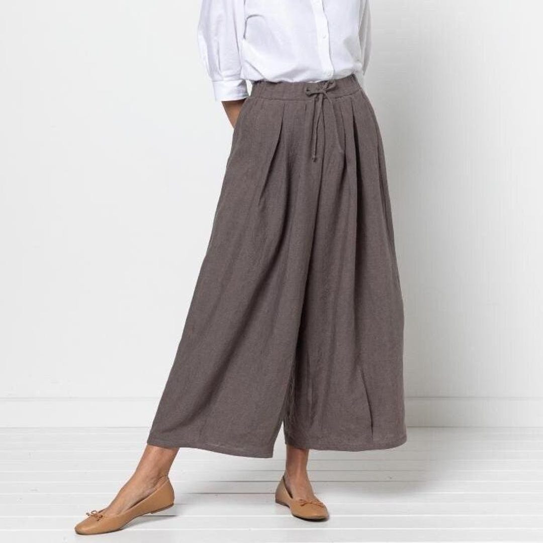 Style Arc | Sizes 10 - 22 | Reeve Woven Culotte | PDF Pattern for ...