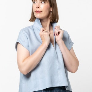 Style Arc | Sizes 10 - 22 | Teddy Designer Top Pattern | PDF Sewing ...