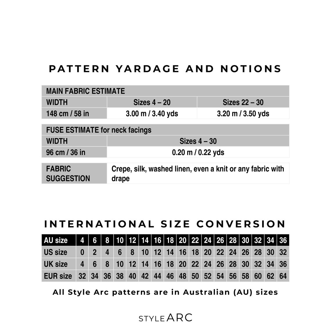 Style Arc | Sizes 18 - 30 | Sydney Designer Dress | PDF Pattern for ...