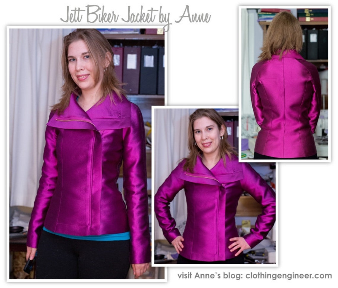 Jett Biker Jacket Sizes 16 18 20 PDF Sewing Pattern for - Etsy