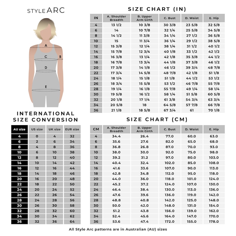 Style Arc | Sizes 18 - 30 | Porter Woven Pack | PDF Sewing Pattern for ...