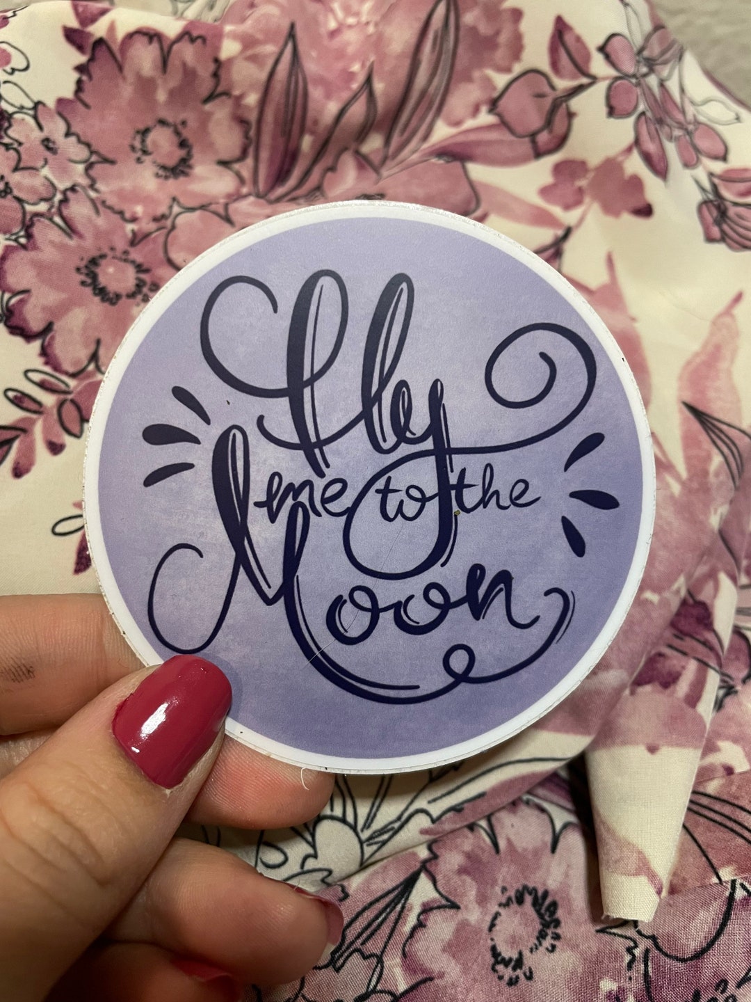 Fly Me to the Moon Sticker - Etsy
