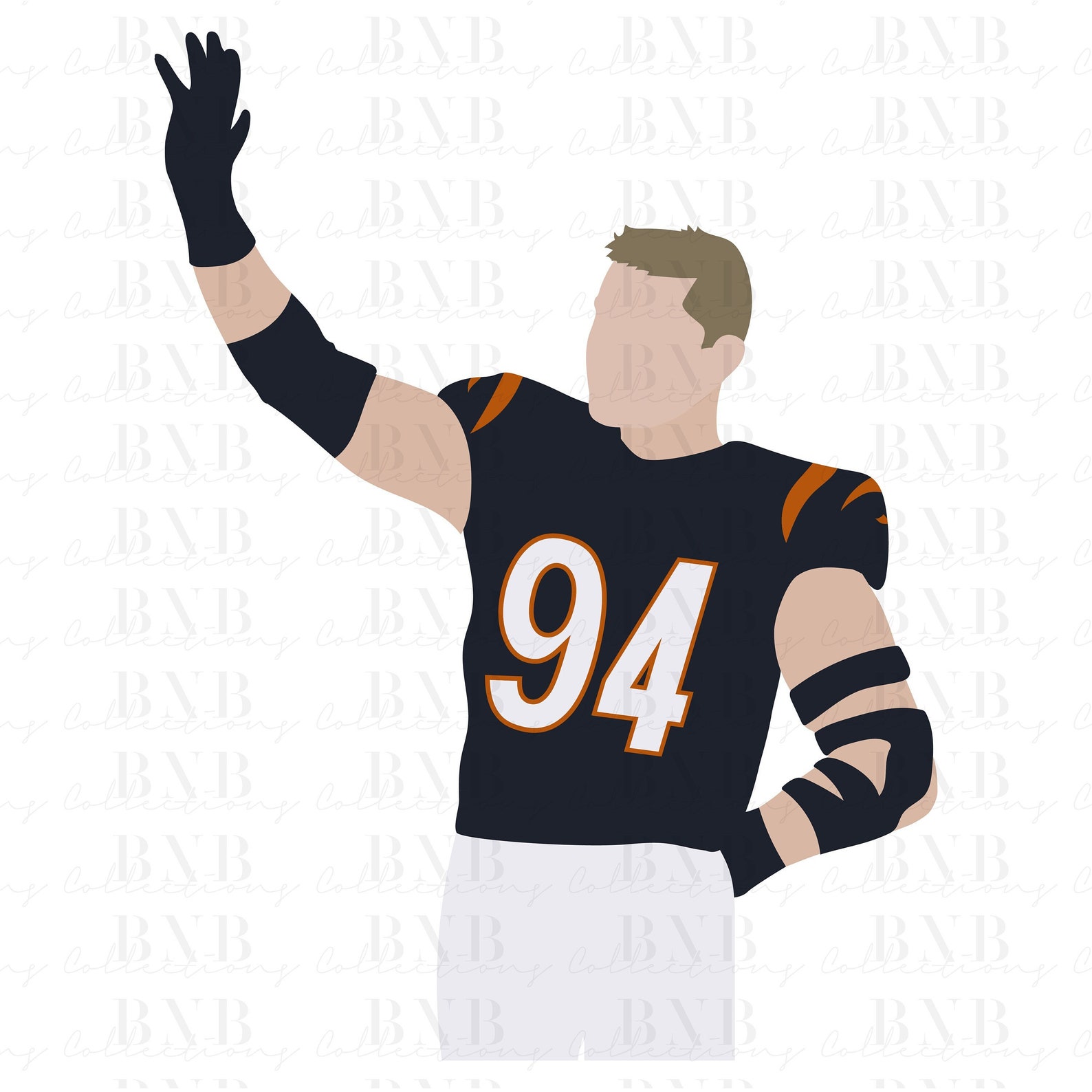 Sam Hubbard SVG | Bengal SVG | Sam Hubbard Svg Dxf Png Pdf Jpg Eps ...