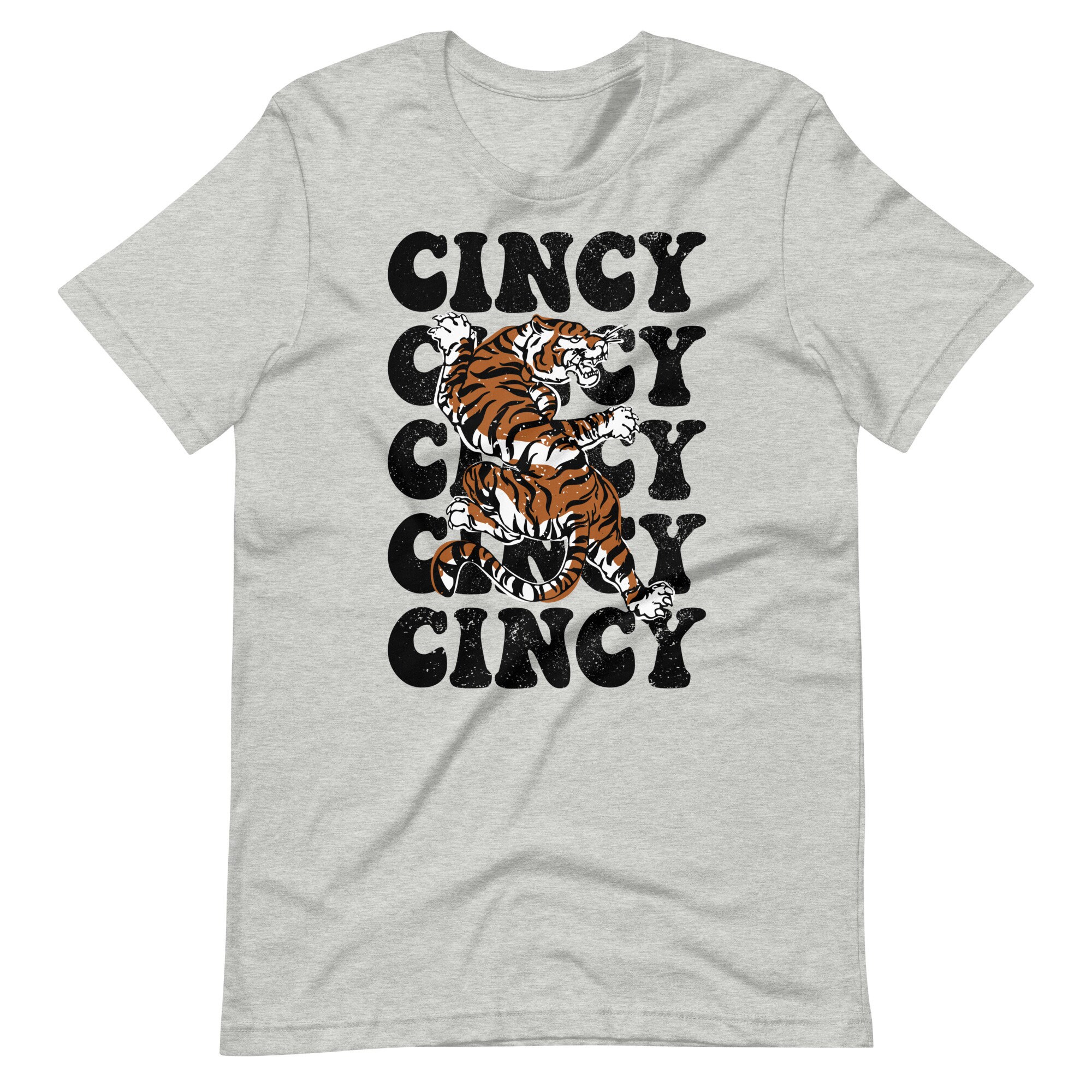 Retro Cincy Football Shirt Bengal Tiger Shirt Cincinnati Tshirt Bengal ...