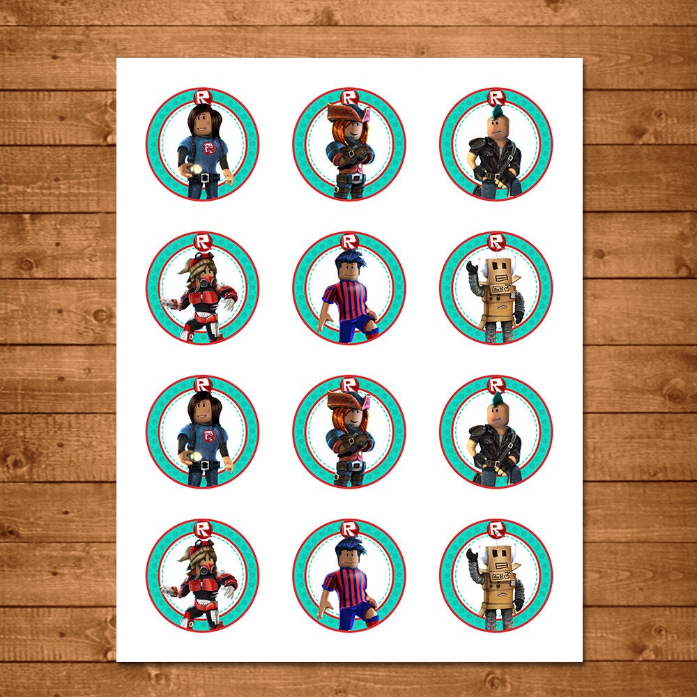 Roblox Party Decor Roblox Party Supply Roblox Cake Topper Printable ...
