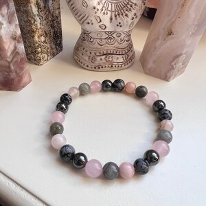 Shadow Work Bracelet, Embrace Your Shadows Bracelet, Crystal Bracelet ...